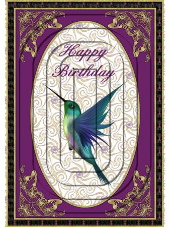 A4 Happy Birthday Hummingbird Inverted Pyramid Kit - CUP45208_376 ...