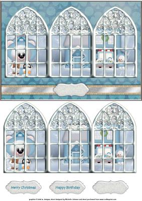 Winter Scene Window Card - CUP481056_376 | Craftsuprint