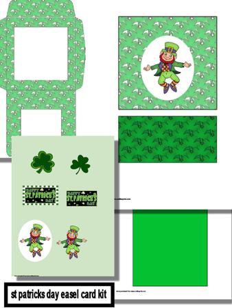 St Patricks Day Easel Card - CUP48347_376 | Craftsuprint