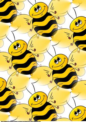 Bee Happy Background - CUP53895_376 | Craftsuprint
