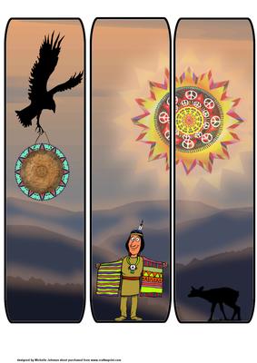 Native American Indian Bookmark - CUP62688_376 | Craftsuprint