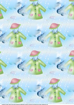Spring Showers Background - CUP63071_376 | Craftsuprint