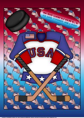 A4 Hockey Dad Card - CUP63435_376 | Craftsuprint