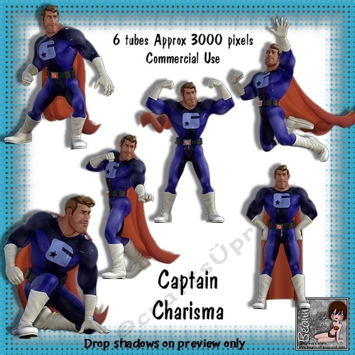 6 Captain Charisma poser tubes - CUP715565_376 | Craftsuprint