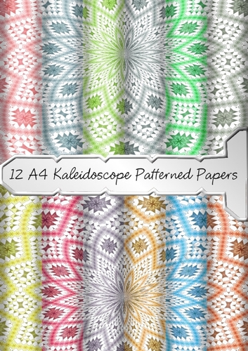 12 A4 Kaleidoscope Patterned Paper Kit - CUP791039_376 | Craftsuprint