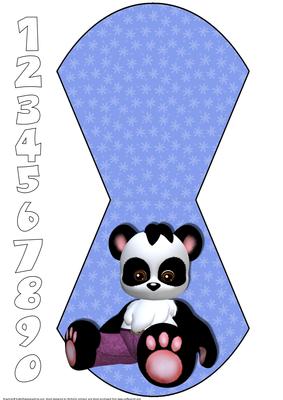 Panda Plushie Wobble Card with Ages - CUP87561_376 | Craftsuprint