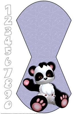 Panda Plushie 1 Wobble Card Wit Ages - CUP87591_376 | Craftsuprint
