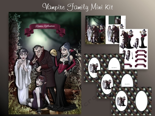 Vampire Family Mini Kit - CUP997853_376 | Craftsuprint