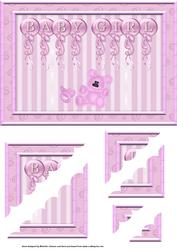 New Baby Boy Pop-up Slider Card Kit - CUP126325_376 | Craftsuprint