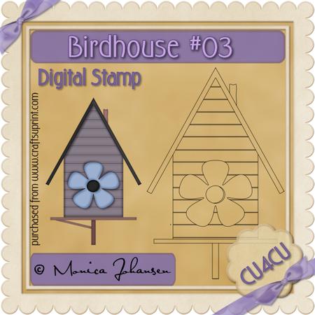 Birdhouse #03, Digital Stamp - CUP263394_1456 | Craftsuprint