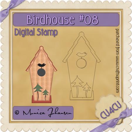 Birdhouse #08, Digital Stamp - CUP263395_1456 | Craftsuprint