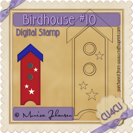 Birdhouse #10, Digital Stamp - CUP263396_1456 | Craftsuprint