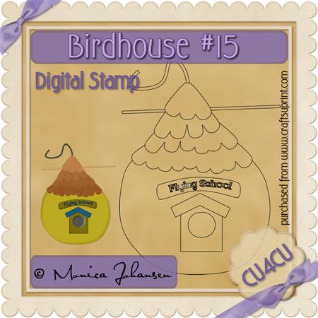 Birdhouse #15, Digital Stamp - CUP263401_1456 | Craftsuprint