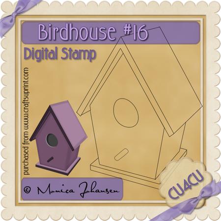 Birdhouse #16, Digital Stamp - CUP263402_1456 | Craftsuprint
