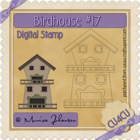 Birdhouse #17, Digital Stamp - CUP263403_1456 | Craftsuprint