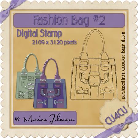 Digital Stamp, Fashion Bag 02 - CUP263414_1456 | Craftsuprint