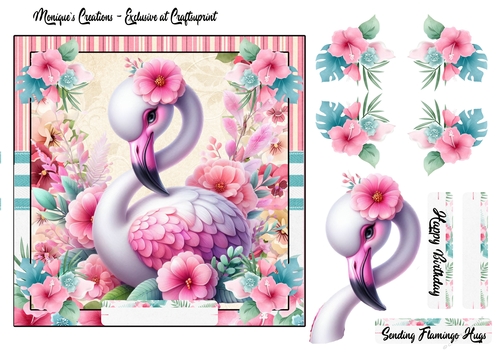 SENDING SOME FLAMINGO HUGS - CUP1317667_2246 | Craftsuprint