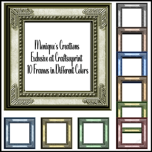 10 MALE FRAMES IN DIFFERENT COLORS - CUP1320310_2246 | Craftsuprint
