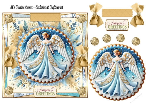 CARDFRONT: ANGEL COOKIE - CUP1344585_2246 | Craftsuprint