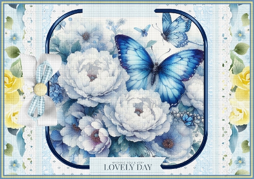 A4 CARDFRONTS: GORGEOUS BUTTERFLY - CUP1364368_2246 | Craftsuprint