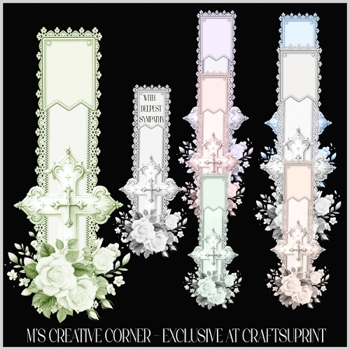 DR 8 SYMPATHY BORDERS IN DIFFERENT COLORS - CUP1368055_2246 | Craftsuprint