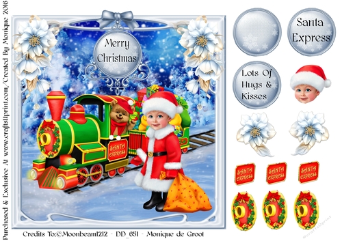 Joint The Santa Express Card Front - CUP743559_2246 | Craftsuprint