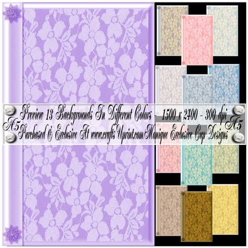 13 A5 Backgrounds In Different Colors - CUP757072_2246 | Craftsuprint