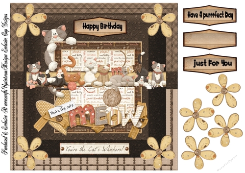 Meow - Meow Card Front - CUP759540_2246 | Craftsuprint