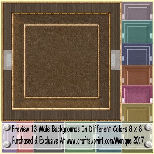 13 male Backgrounds In Different Colors 8 x 8 - CUP761865_2246 ...