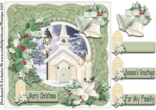 Gorgeous Christmas Scene Card Front - CUP769354_2246 | Craftsuprint