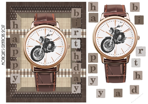 Watch Male Card Front - CUP772360_2246 | Craftsuprint