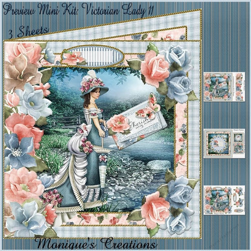 Mini Kit Victorian Lady 11 - CUP813140_2246 | Craftsuprint