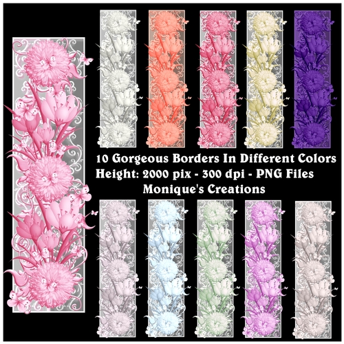 10 Borders In Different Colors Map 4 - CUP852820_2246 | Craftsuprint