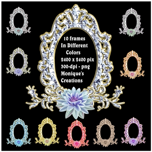 10 Frames In Different Colors - CUP854660_2246 | Craftsuprint