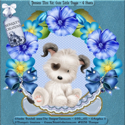 Mini Kit: Cute Little Doggie - CUP858018_2246 | Craftsuprint