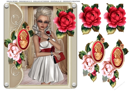 Elegant Lady 7 Card Front - CUP876603_2246 | Craftsuprint