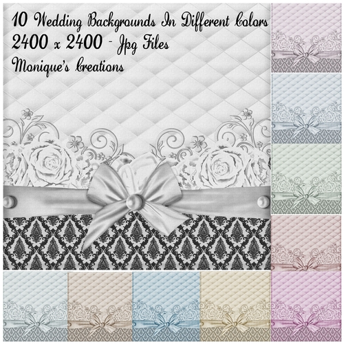 10 Wedding Backgrounds In Different Colors - CUP945214_2246 | Craftsuprint