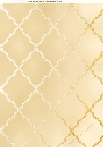 Pretty gold diamond shiny effect A4 portrait backing paper - CUP1001026 ...