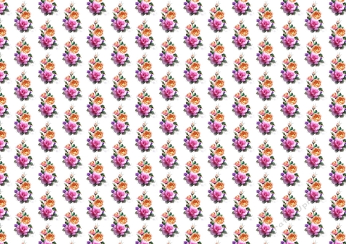 peach pink roses backing paper (small) - CUP1004225_415 | Craftsuprint