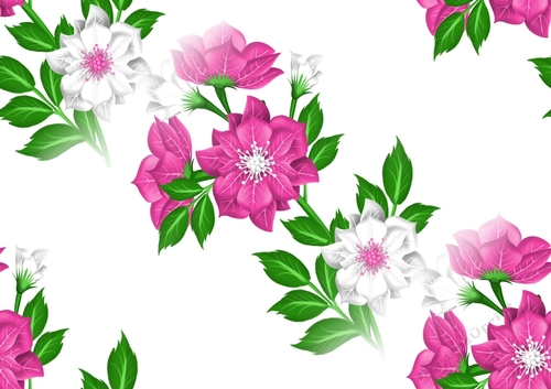 pink white flowers backing paper (big) - CUP1032138_415 | Craftsuprint