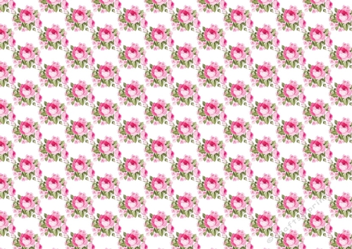 Pink peonies with buds and flowers backing paper (small) - CUP1033014 ...