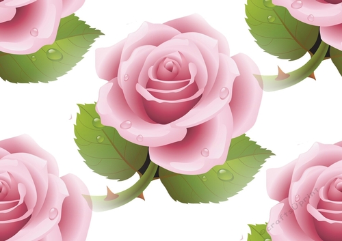 Pretty pink rose backing paper (large) - CUP1054321_415 | Craftsuprint