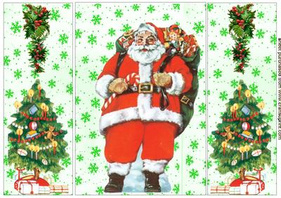 Santa Gate Fold - CUP109330_415 | Craftsuprint
