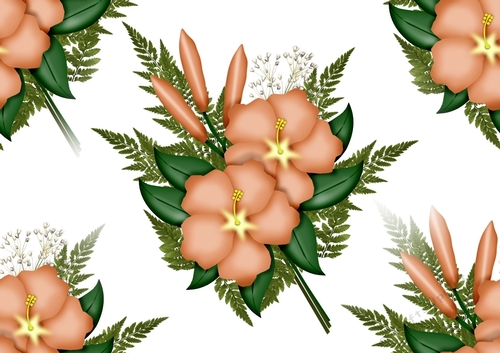 Pretty peach flower backing paper (big) - CUP1119215_415 | Craftsuprint