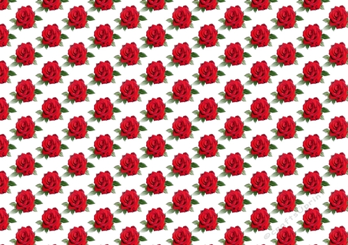 Valentine Red Roses (SMALL) Backing paper - CUP1142387_415 | Craftsuprint