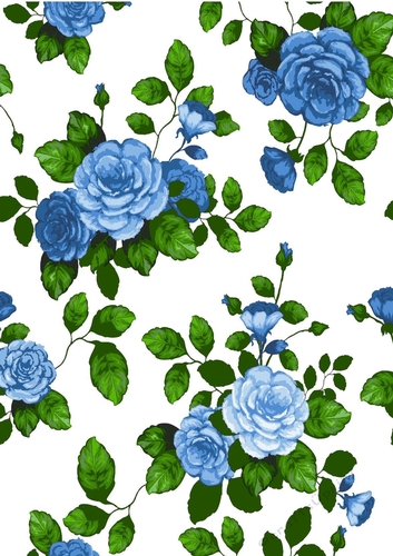 Pretty shades of blue roses backing paper - CUP1178167_415 | Craftsuprint