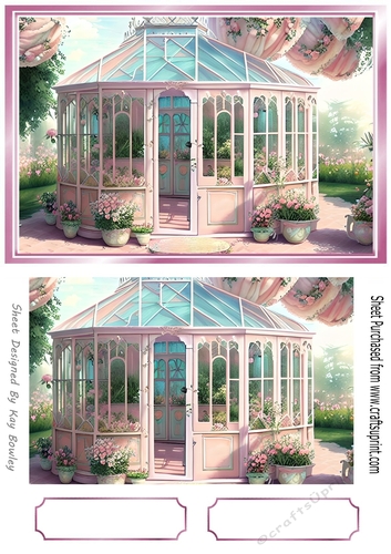 Pretty Pink Conservatory A5 With Pyramid (Four) - CUP1209661_415 ...