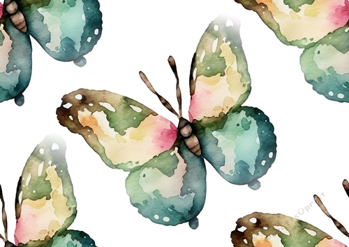 Pretty Water Colour Butterflies Backing Paper (Big) - CUP1221307_415 ...