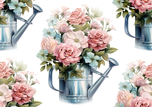 Pretty Pink Shade Roses /Backing Paper(Big) - CUP1226554_415 | Craftsuprint