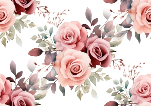 Blush Pink Roses Backing Paper (BIG) - CUP1241816_415 | Craftsuprint